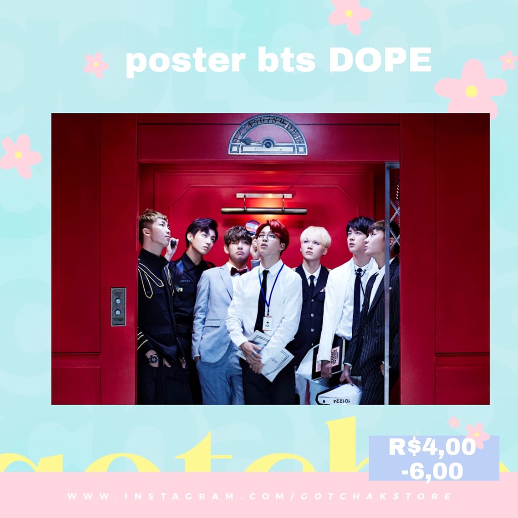 Poster bts dope | poster a4&a4 kpop | Shopee Brasil
