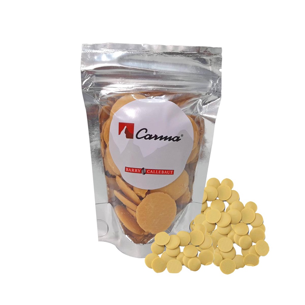 Chocolate Branco C/ Caramelo Carma Gold 31% Gotas Callebaut 70g ...