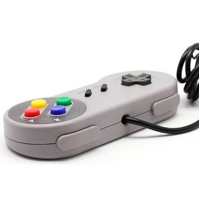 Controle Super Nintendo Usb Snes Joystick Jogos Emulador Pc | Shopee Brasil