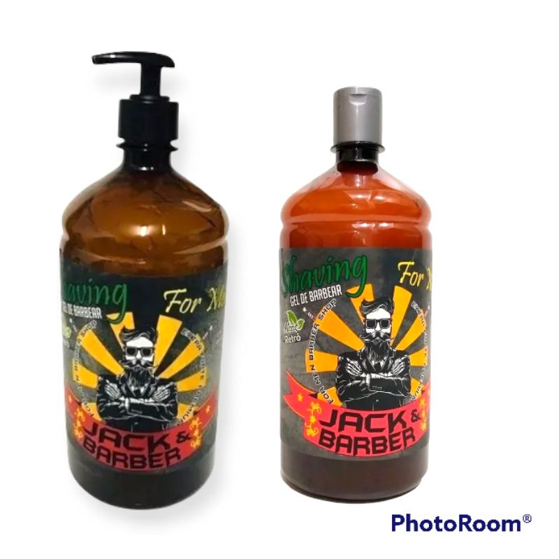 01 Gel de Barbear Shaving Profissional Jack & Barber | Shopee Brasil