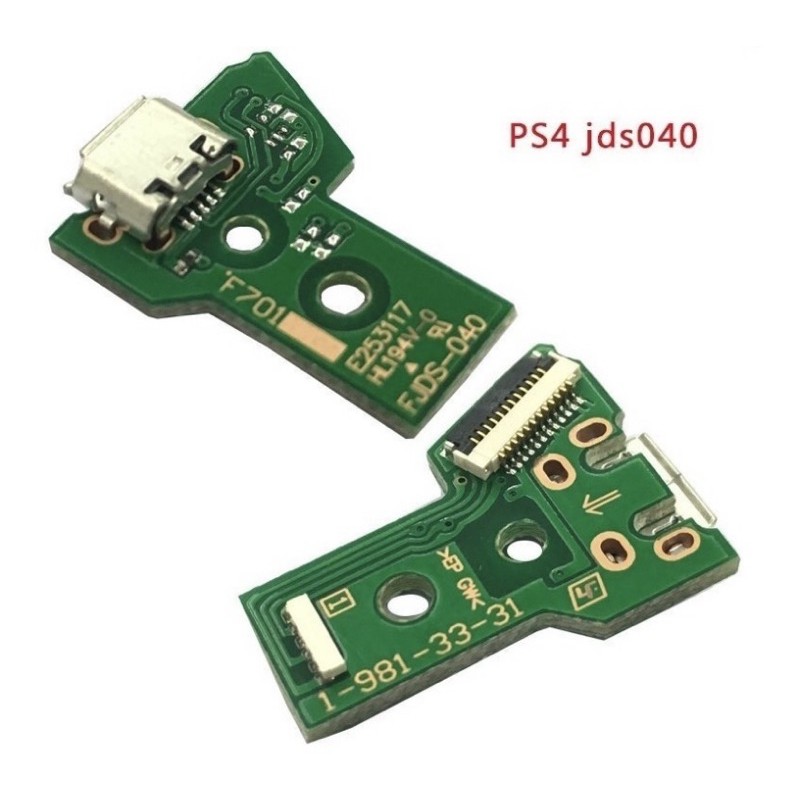 Placa Usb Conector Carga Controle Ps4 Playstation 4 Jds 040 + Cabo Flat ...