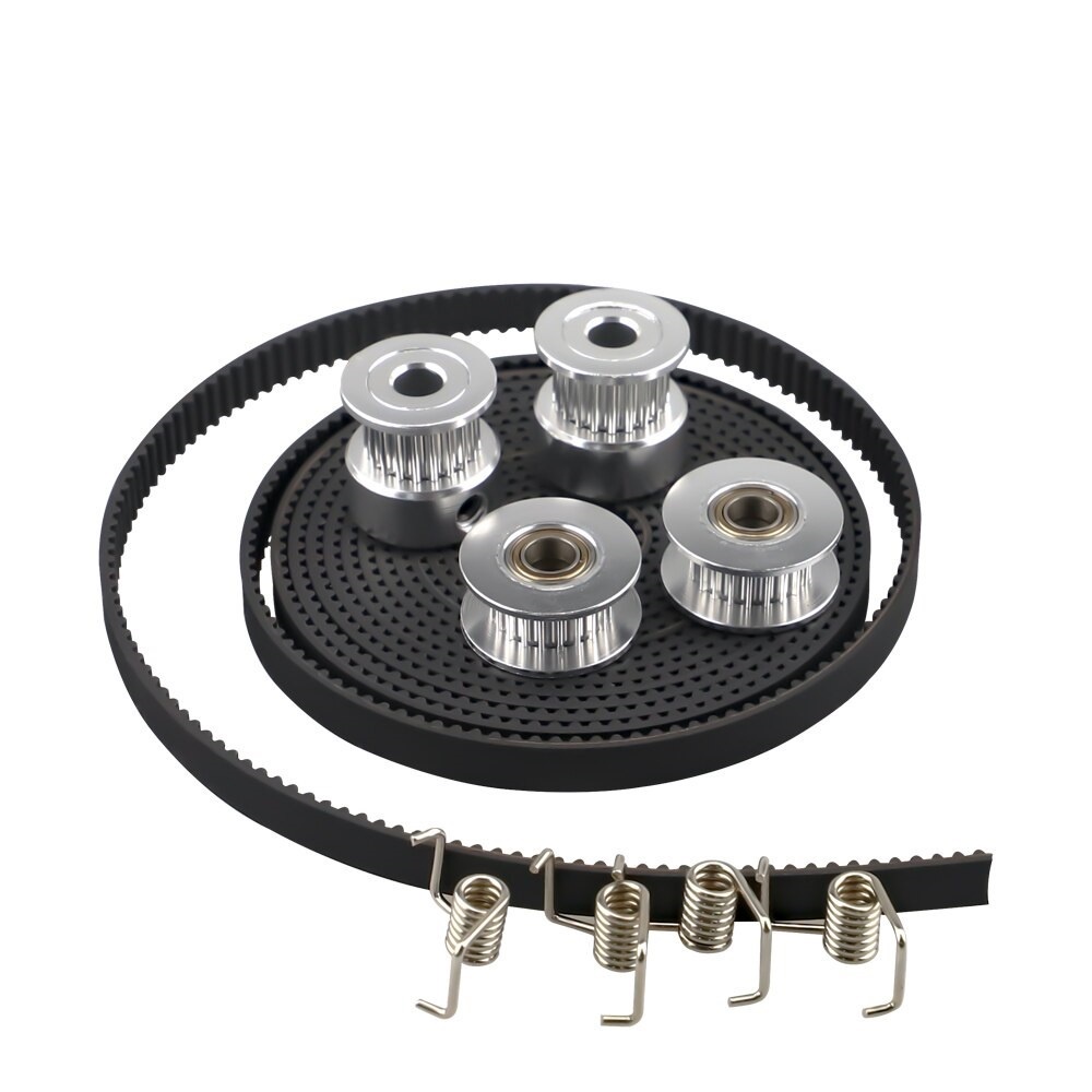 Kit Polia GT2 5mm + Correia GT2 + Rolamentos + Esticador - Escorrega o ...