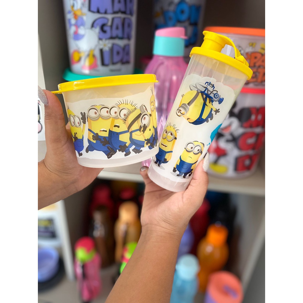 Tupperware Conjunto Minions | Shopee Brasil