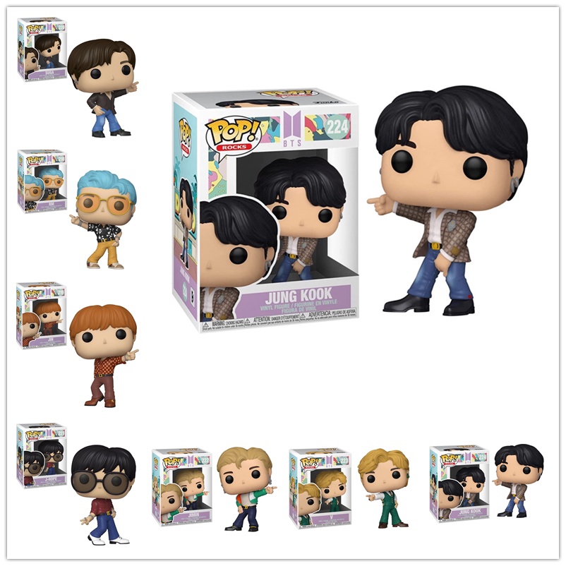 Funko Pop Rocks : BTS-Dinamite - BT21 kpop do bts Jung Kook Jimin V RM J-Hope Suga Jungkook ...