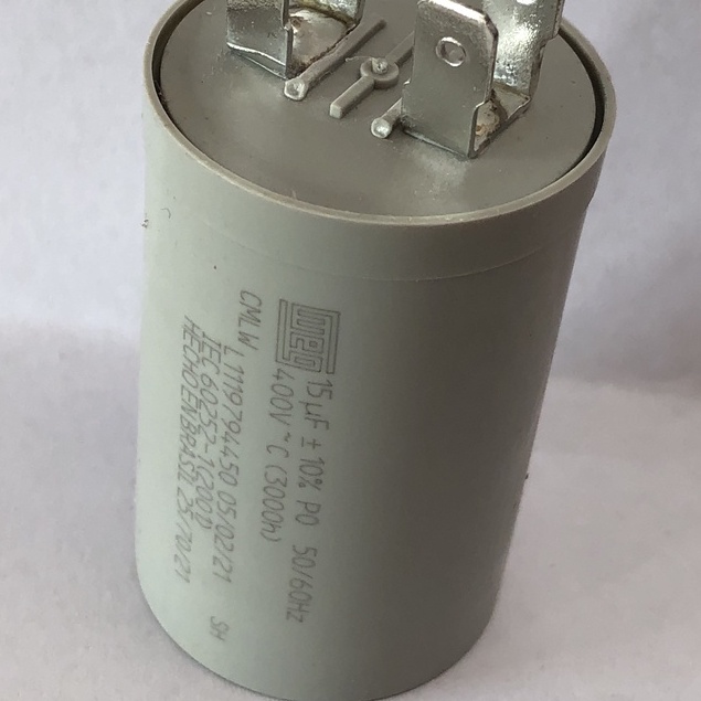 Capacitor Permanente 15uf - 400v 50/60hz Sh Weg | Shopee Brasil