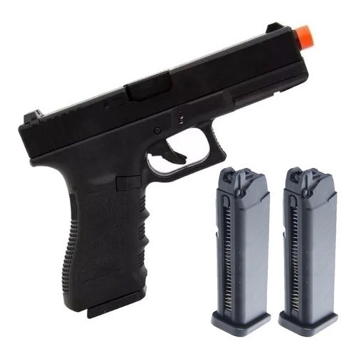 Pistola Airsoft Glock R17 BK Slide Metal GBB + Magazine Extra | Shopee ...