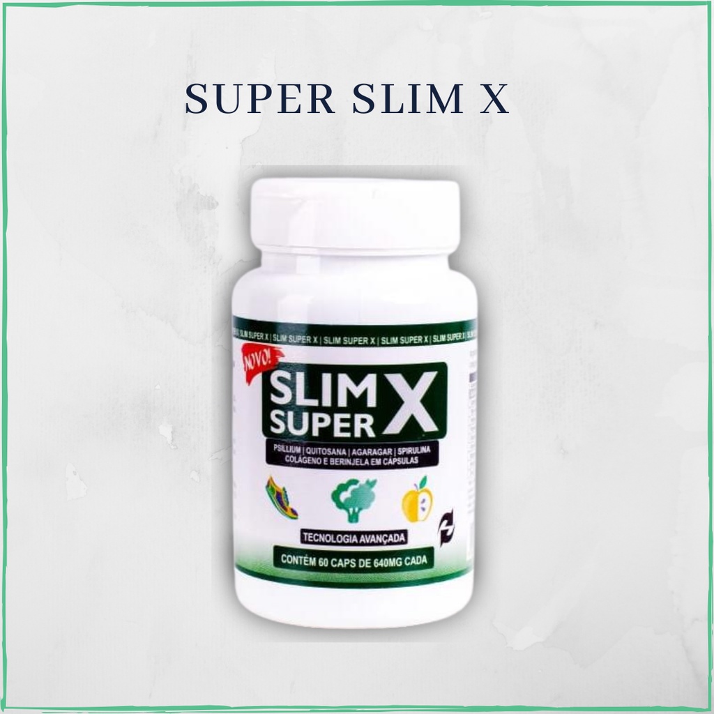 Super Slim X - Emagrecedor 100% natural - 60 cápsulas | Shopee Brasil