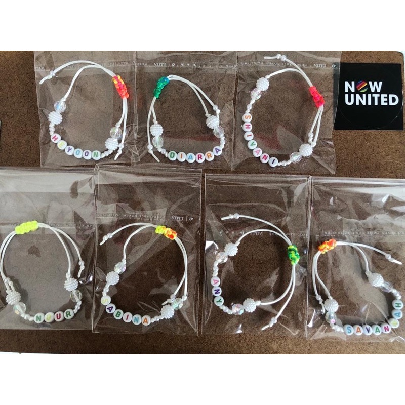 Pulseiras NOW UNITED personalizadas | Shopee Brasil