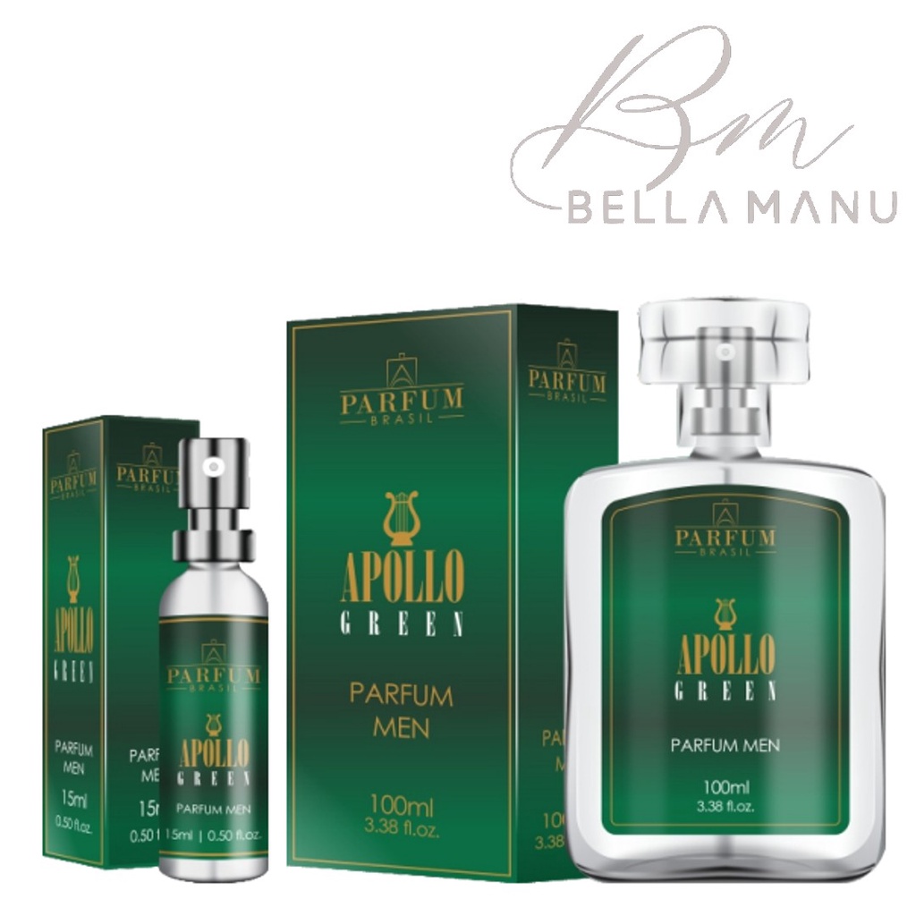 PERFUME APOLLO GREEN 100ml + PERFUME DE BOLSO (KIT C/2 UNIDADES ...