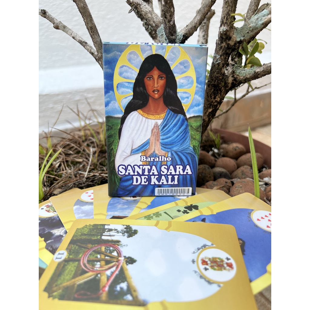 Baralho Cigano Tarot Santa Sara De Kali Com 36 Cartas De Tarot Dourada Auto Explicativas Ideal