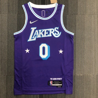 Camisa Masculina Roxa Para Regata Los Angeles Lakers Russell Westbrook ...