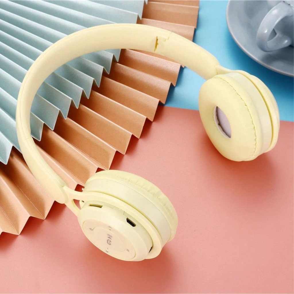 Fone de ouvido Bluetooth Headphone Bluetooth Fone Estéreo Amarelo YO8 ...