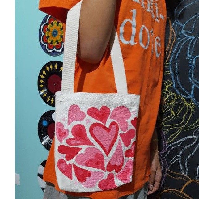 Mini Ecobag / ecobag pintada / ecobag cru / ecobag com desenho/ ecobag preta | Shopee Brasil