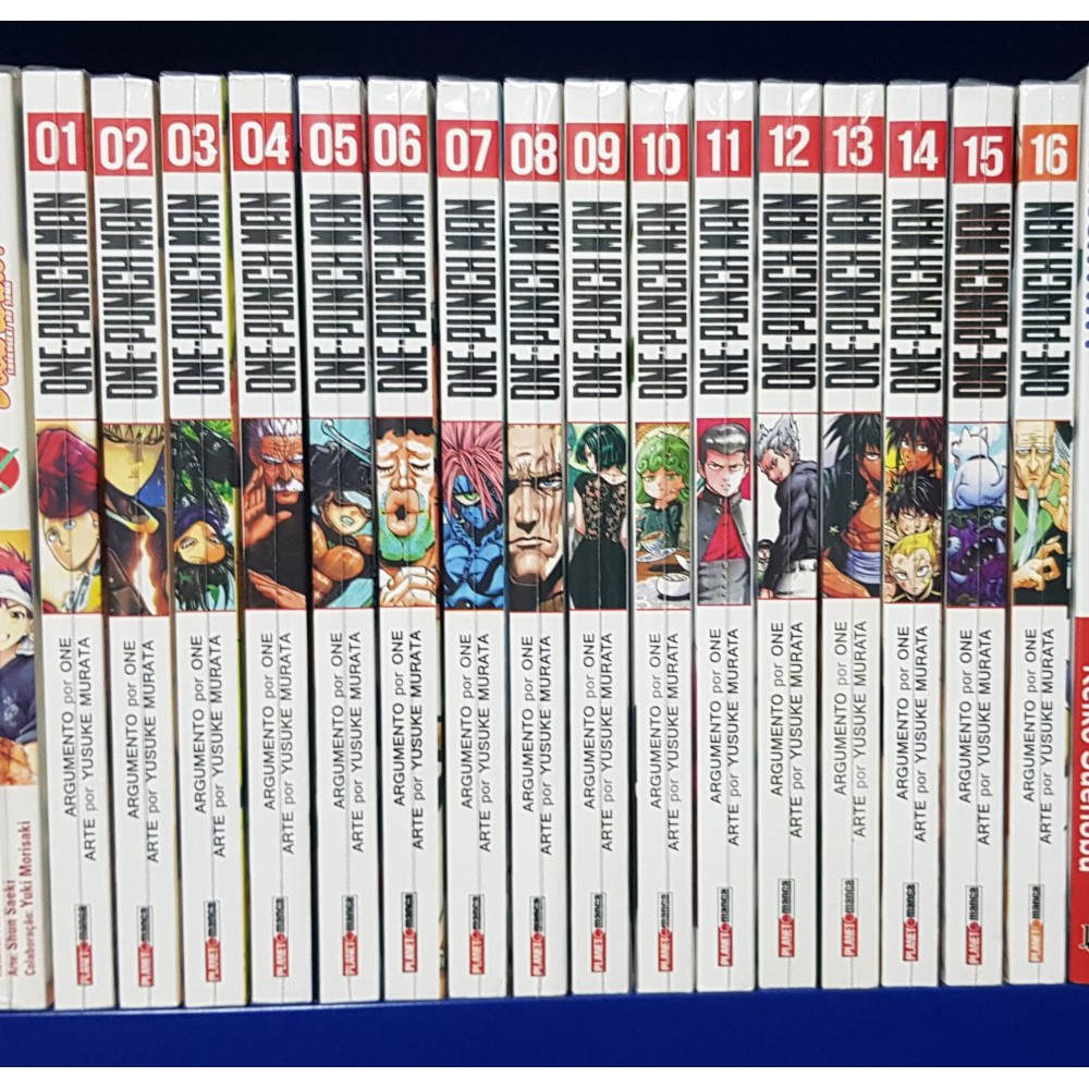 Coleção Manga One punch man 1 ao 16 - Escorrega o Preço