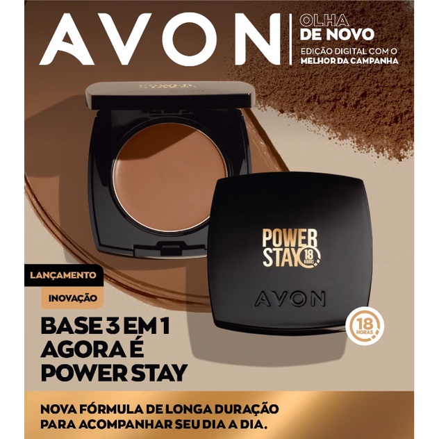 Base Compacta Avon 3 em 1 Power Stay | Shopee Brasil