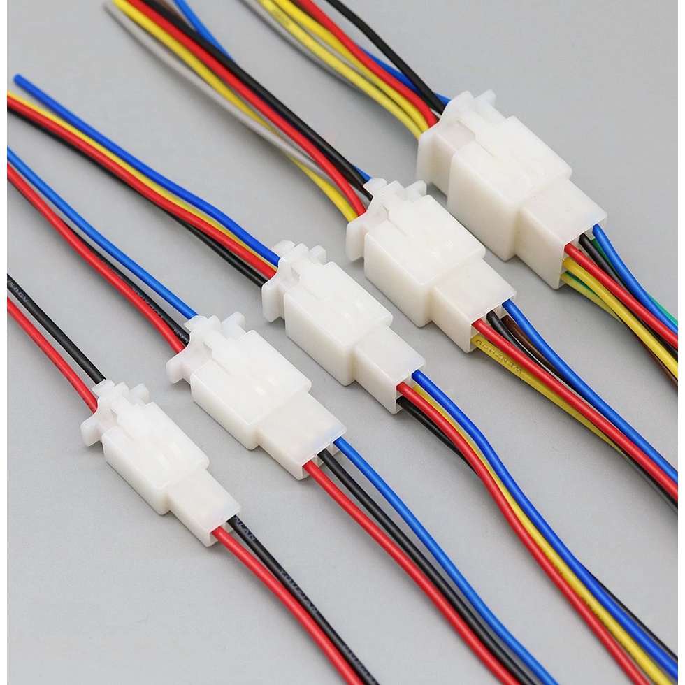 1 Conjunto De 2,8 Mm 1/2/3/4/6/9 Pinos Conexão Rápida Automotivo ...