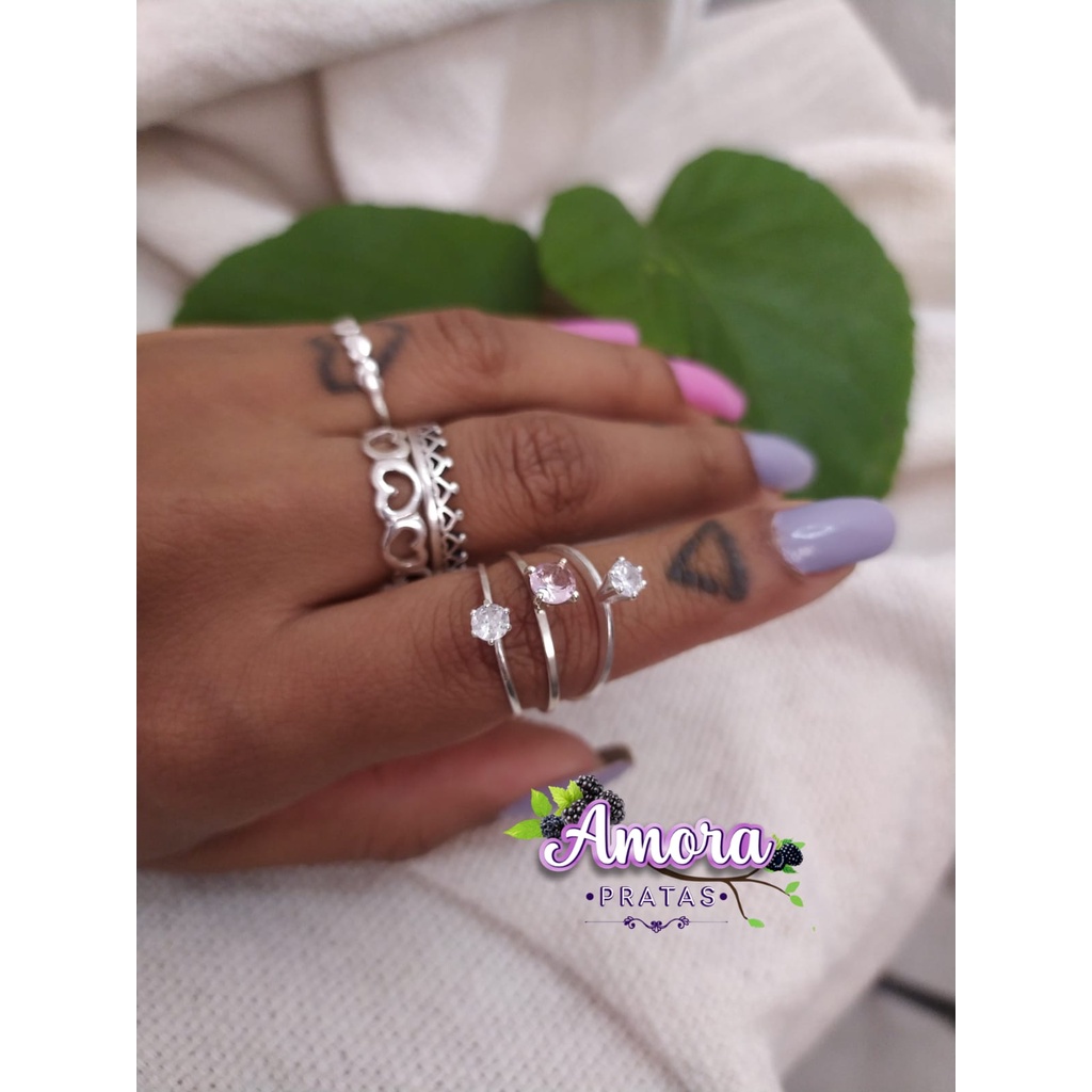 Anel solitário | Shopee Brasil