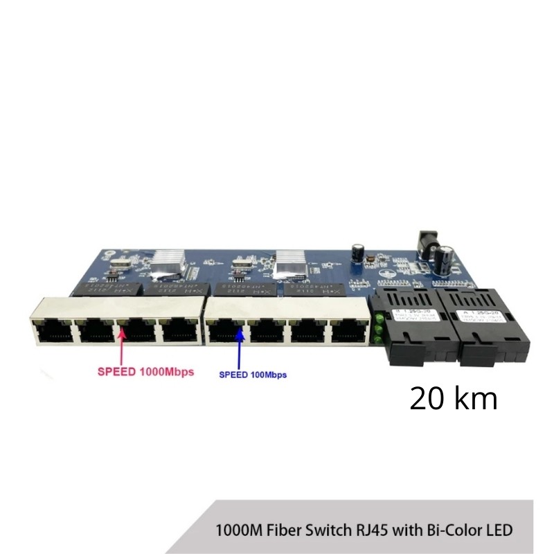 Switch Placa Rede Metro Giga Gigabit 1000mb Gbic 20km A B-8p Rj45 Com ... Switch Placa Rede Metro Giga Gigabit 1000mb Gbic 20km A B-8p Rj45 Com ...