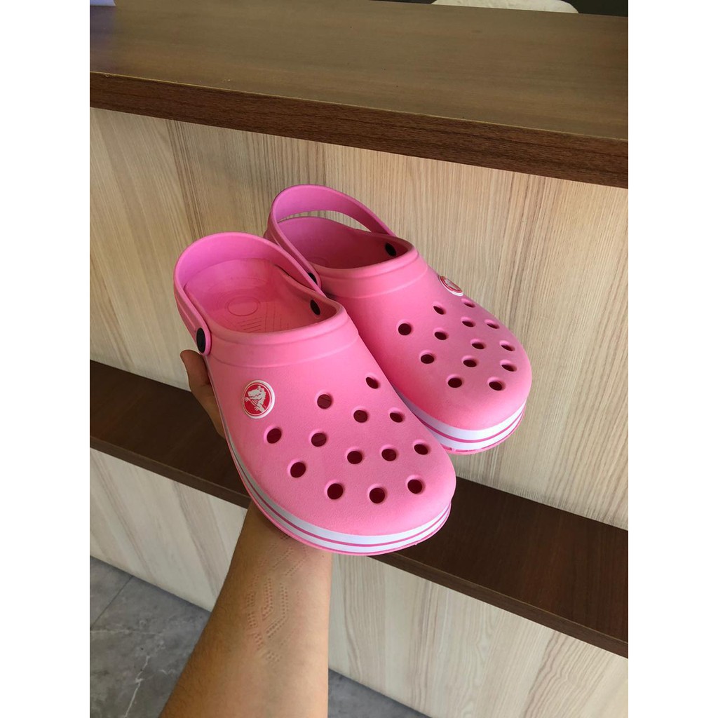 Crocs adulto feminino rosa | Shopee Brasil