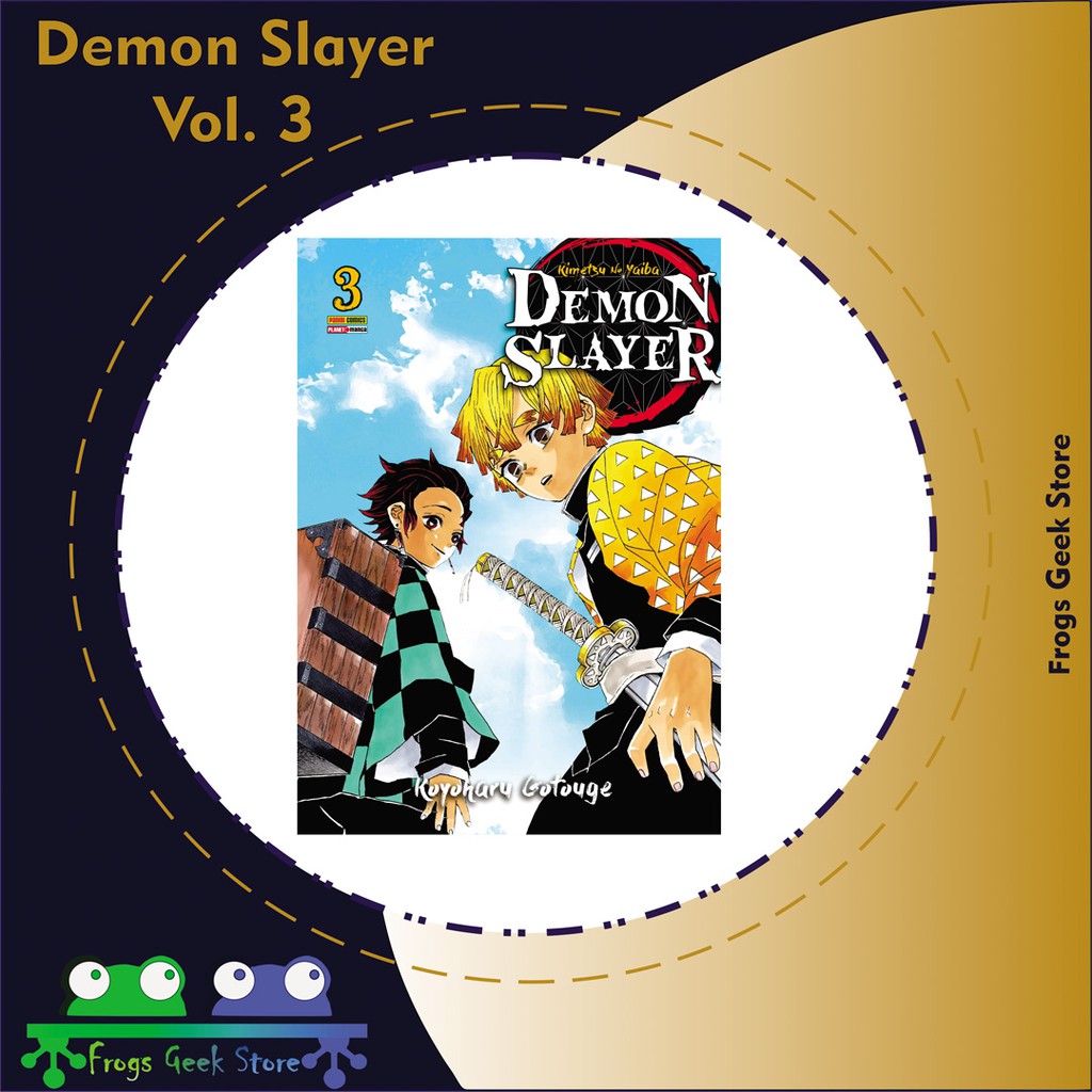 Mangá Demon Slayer (Kimetsu no Yaiba) Vol. 3 (Novo, Lacrado) | Shopee ...