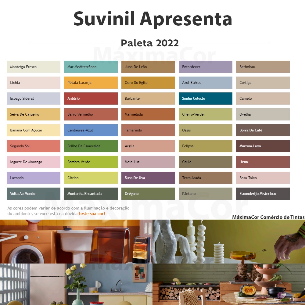 Paleta Cores Tintas Suvinil 2021 3D Warehouse, 52% OFF