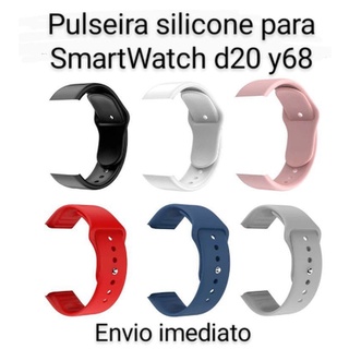 d20 Para Pulseira Smartwatch D20 Y68 D28 Smartwatch V6 - Pulseira de ...