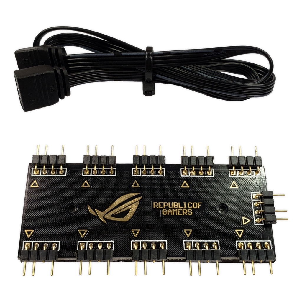 Hub Multi Rgb 12v 4 Pinos Divisor Rgb Até 10 Fans - Escorrega o Preço