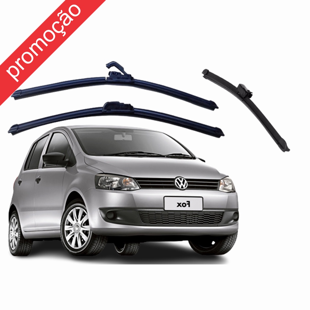 Kit de 3 Palhetas para Limpador de Parabrisa Dianteiro + traseiro para ...