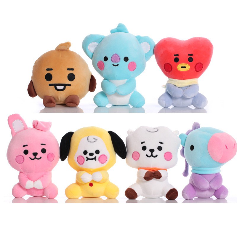 KPOP BTS Plush Toy KOYA MANG RJ SHOOKY TATA BT21 Doll Soft Toys Children Brinquedos Gift ...