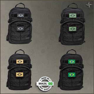 Caixa com 20 patches emborrachados da Bandeira do Brasil v2.0. | Shopee Brasil