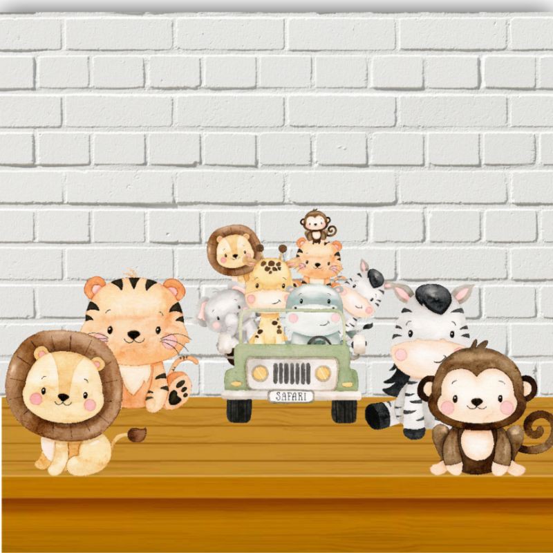 kit com 5 Displays Tema Safari | Shopee Brasil