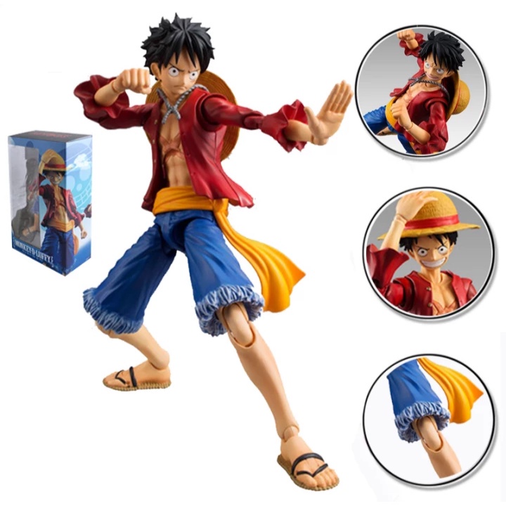Boneco Monkey D Luffy articulado ONE PIECE | Shopee Brasil