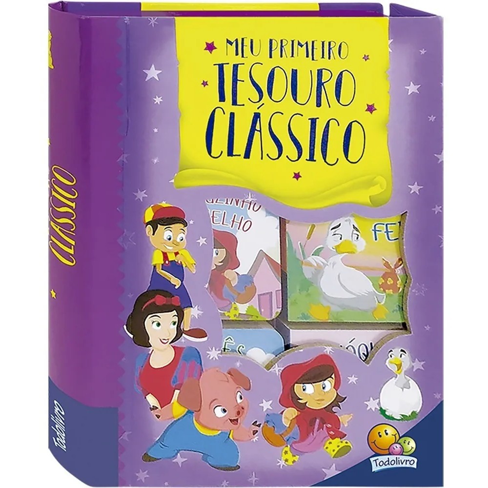 Box De Histórias Contos Clássicos Meu Primeiro Tesouro Com 6 Livros