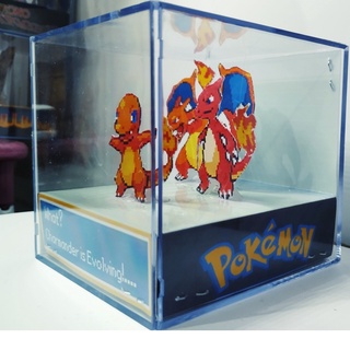 Cubo Decorativo Charmander Pokemon Diorama Artesanal | Shopee Brasil