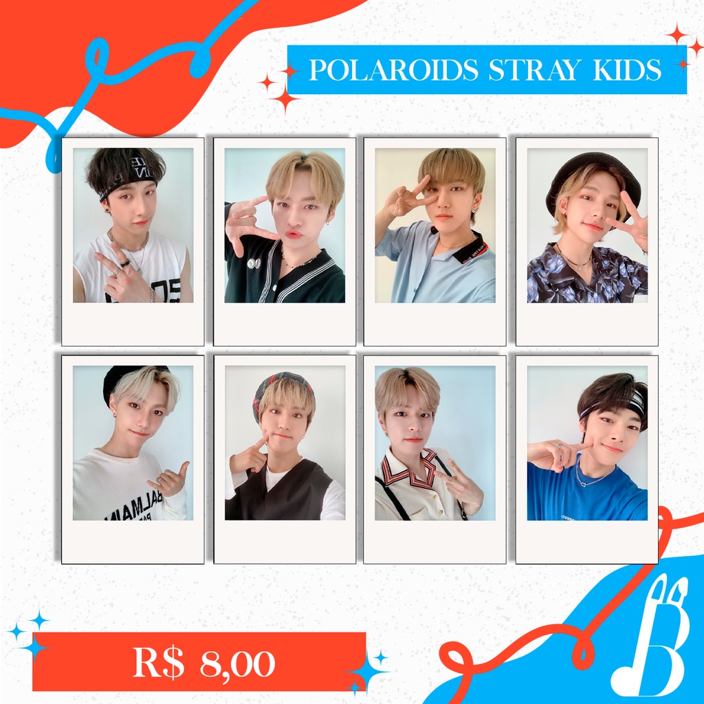 Kit Polaroid - Stray Kids - Selcas | Shopee Brasil