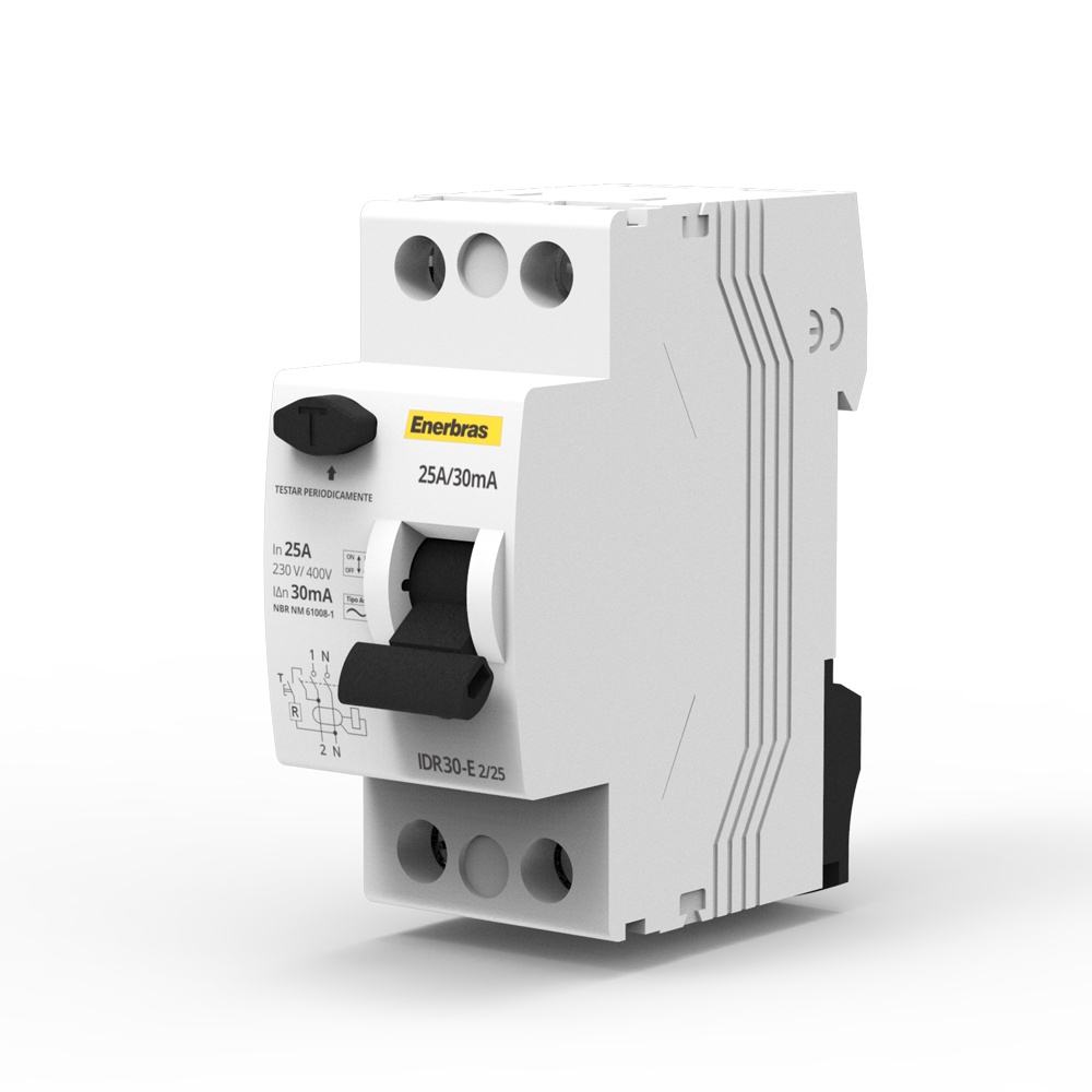 Interruptor Diferencial Residual IDR 2p 25a 30ma Dispositivo Dr Enerbras | Shopee Brasil
