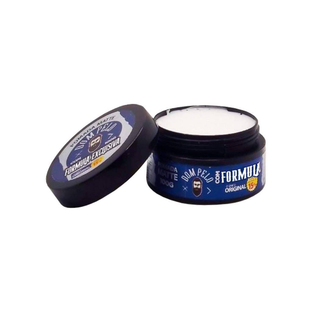 Pomada Modeladora 15% Matte 100g - Dom Pelo | Shopee Brasil
