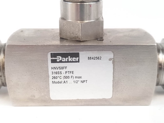 VALVULA DE AGULHA PARKER HNVS8FF 1/2 NPT 414 BAR 6000 PSI | Shopee Brasil