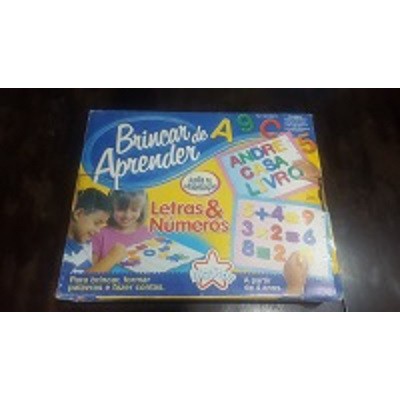 Jogo Brincar de Aprender Letras & Números | Shopee Brasil