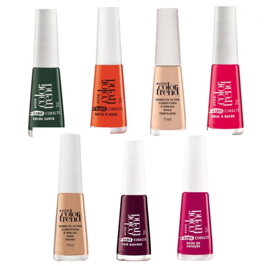 Esmalte Ultra Cobertura e Brilho Color Trend Avon - 7ml - Val. 2024 ...