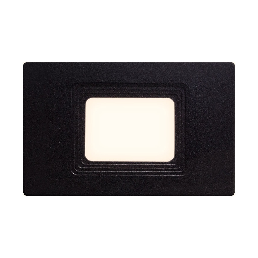 Balizador Preto Embutir Parede E Escada Caixa 4x2 + Led 5w Branco Quente St1427 | Shopee Brasil