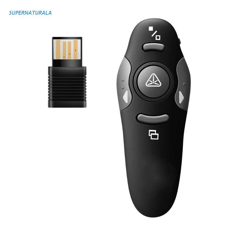 2.4G RF Pointer Pen USB Wireless Power Point Presenter Laser Pen Remote ...