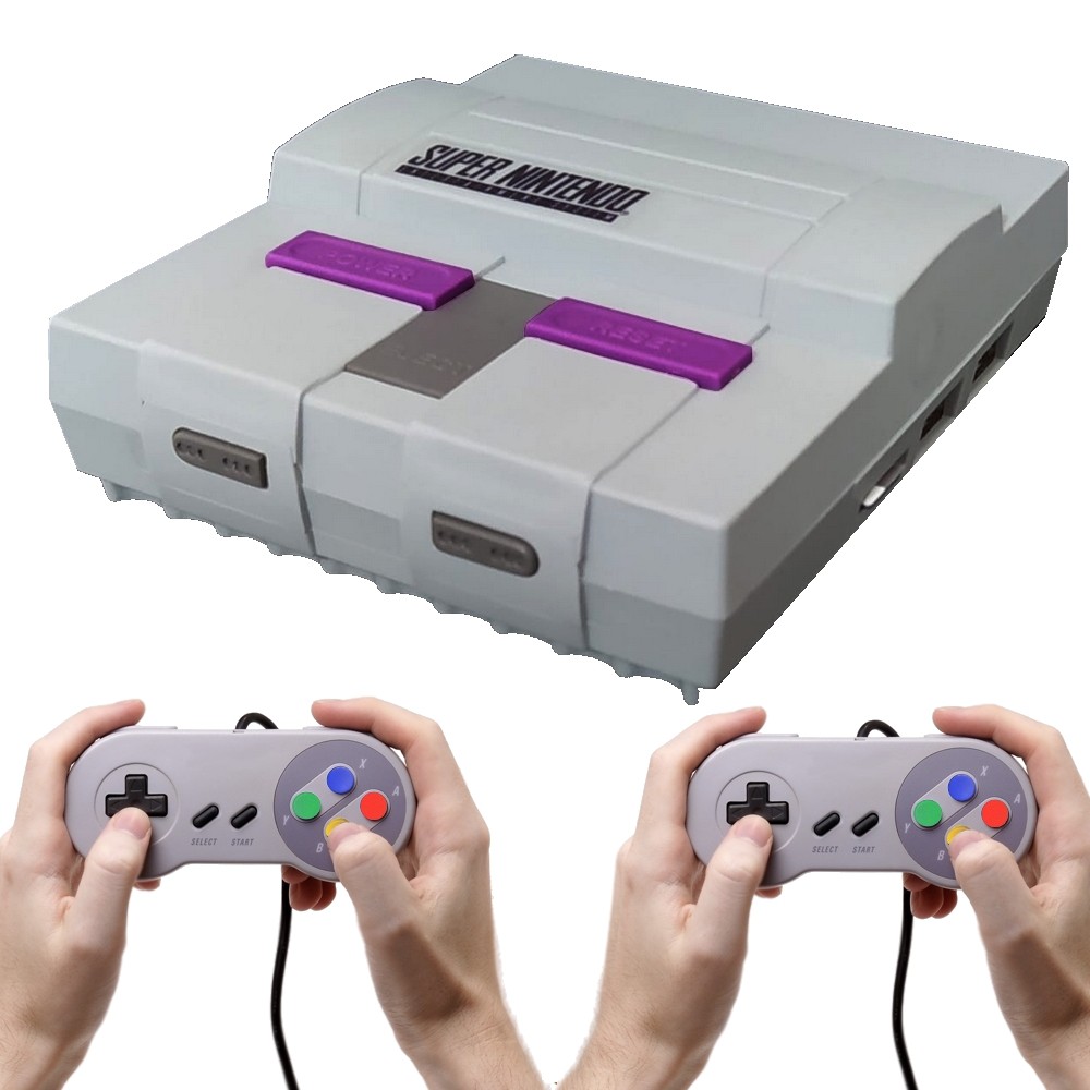 Mini Super Nintendo Retro 21.000 Mil Jogos + 2 Controles - Escorrega o ...