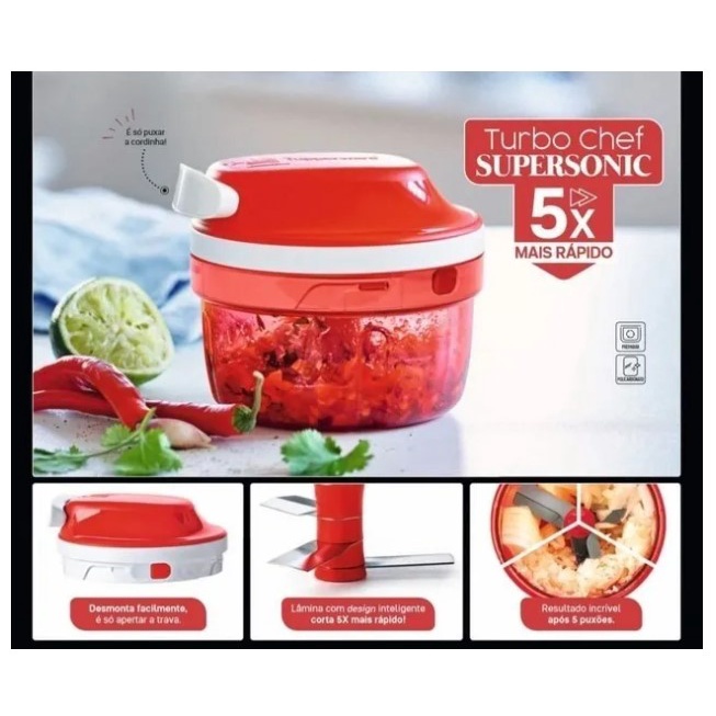 Tupperware | Turbo Chef Super Sonic Processador Alimentos | Shopee Brasil