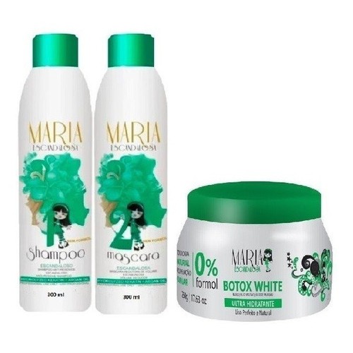 Kit Progressiva Maria Escandalosa Sem Formol 2x300ml + Btx 250g ...
