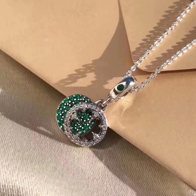 Pandora Colar De Prata Com Trevo De Quatro Folhas m416 | Shopee Brasil