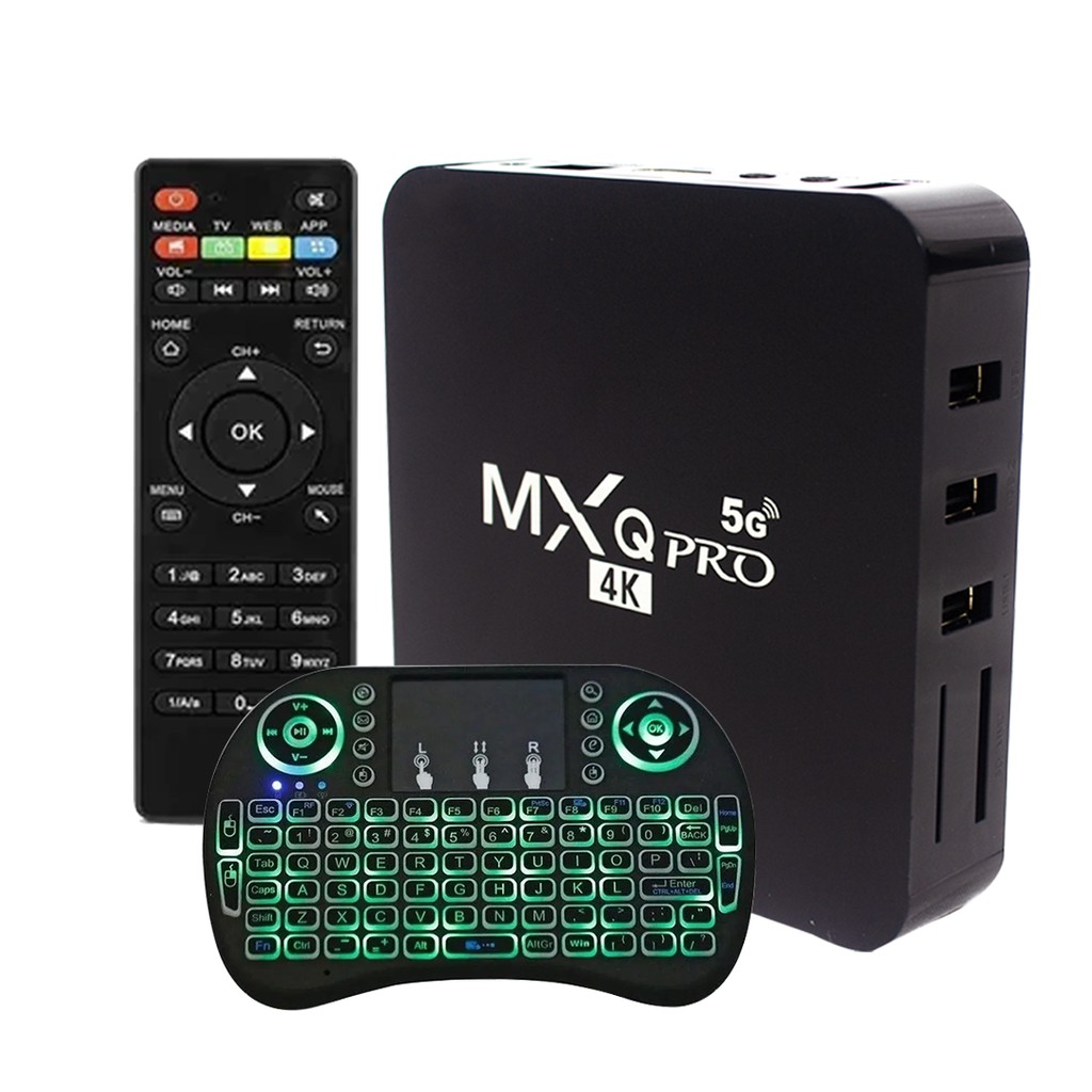 Tv box pro 4k wifi 5g 4gb ram 64gb + um teclado sem fio | BeeCost