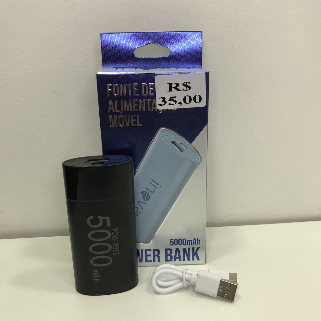 Power Bank Bateria Portátil 5000mAh - Inova | Shopee Brasil