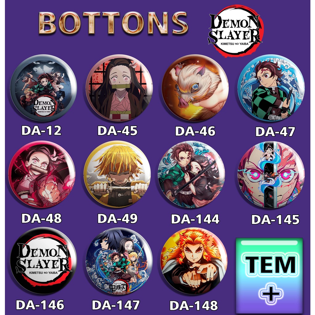 Bottons kit Demon Slayer Bottom 3,5cm Button kimetsu no yaiba Botton ...
