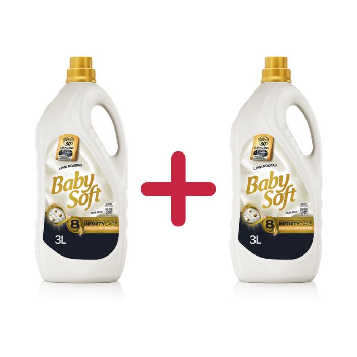 Kit 2 Lava Roupas Liquido Baby Soft Infinity Care 3L | Shopee Brasil